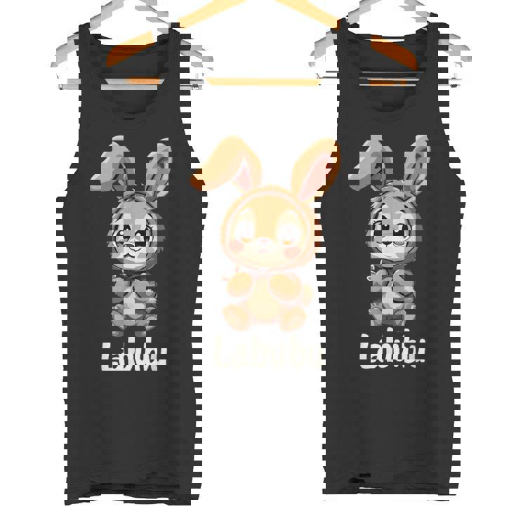 Labubu Cute Brown Bunny Monster Tank Top - Monsterry