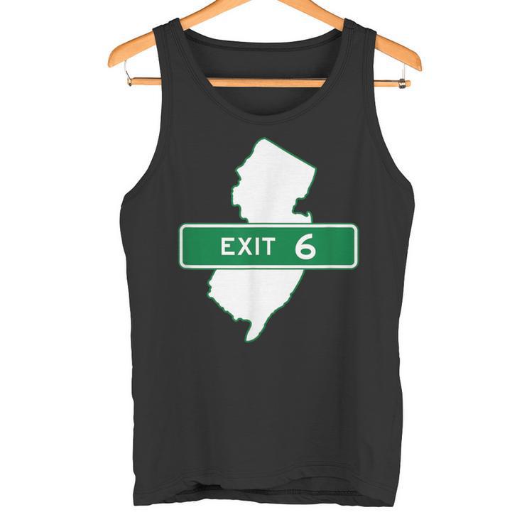 New Jersey NJ GSP Garden State Parkway Exit Sign 6 Tank Top - Monsterry