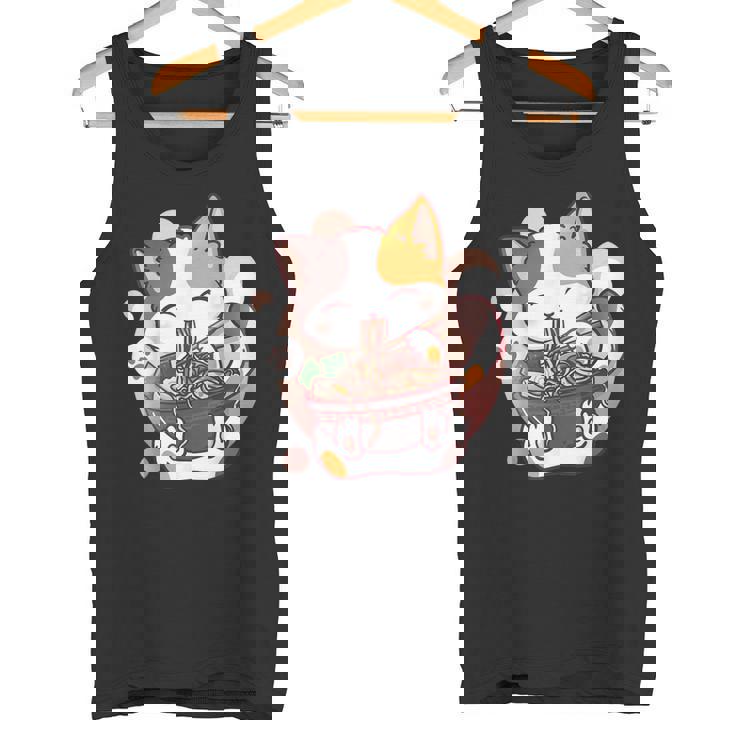 Ramen Cat Anime Kawaii Neko Japanese Tank Top - Monsterry