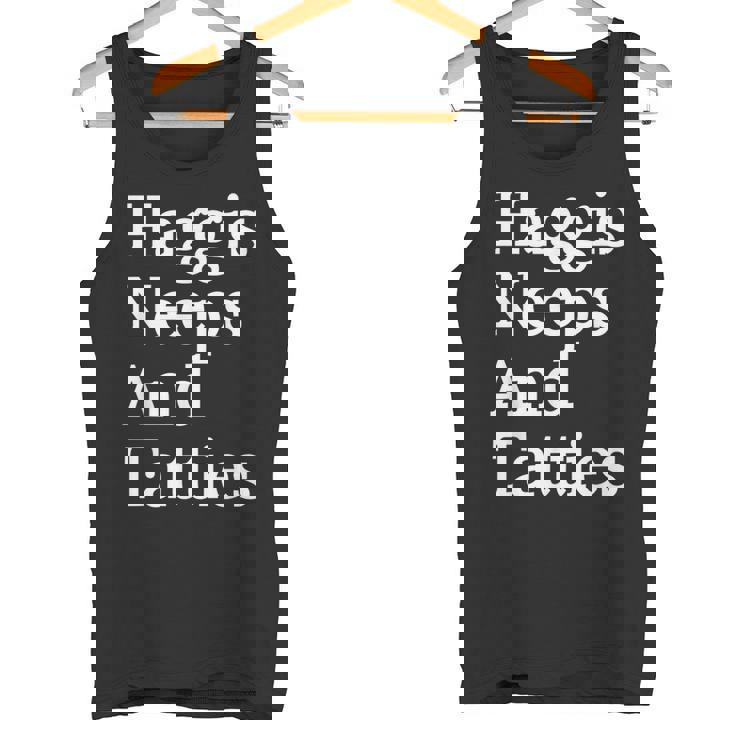 Robert Burns Night Haggis Neeps Tatties Scottish Tank Top - Monsterry