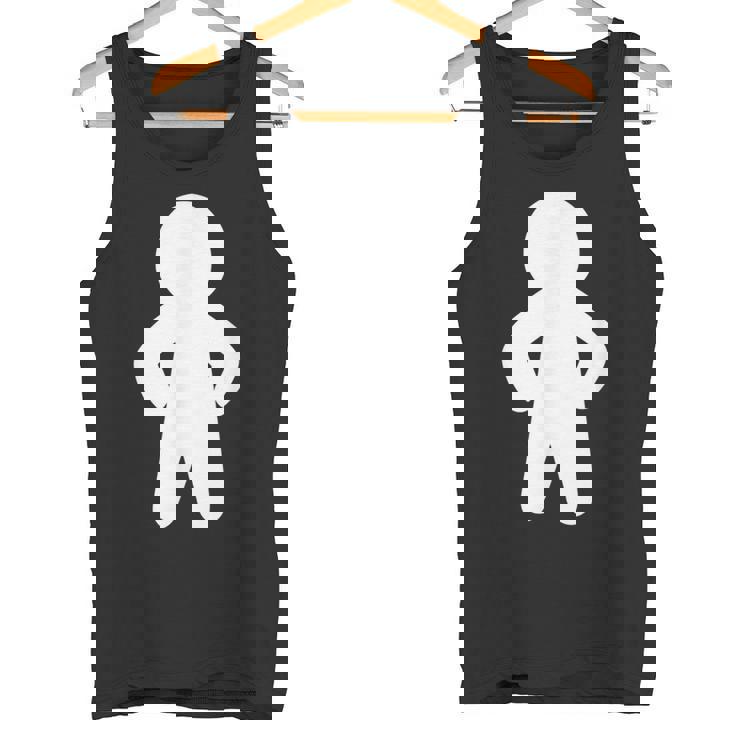 Stick Figure Drawing Hands On Hips Tank Top - Monsterry