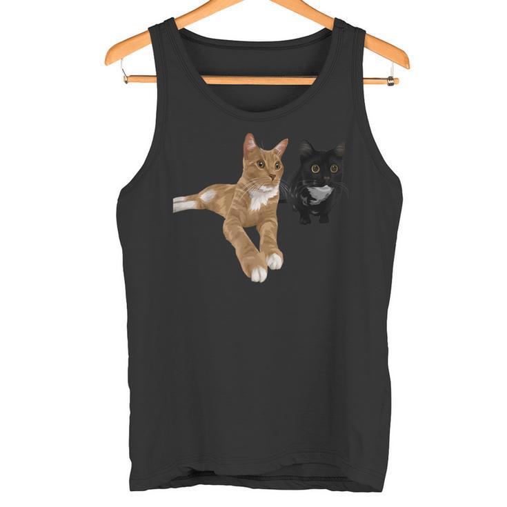 Tan Tabby And Tortoise Calico Cat Tank Top - Monsterry AU