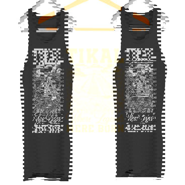 Tikal Ancient Maya Civilization Mayan Pyramid Guatemala Tank Top ...