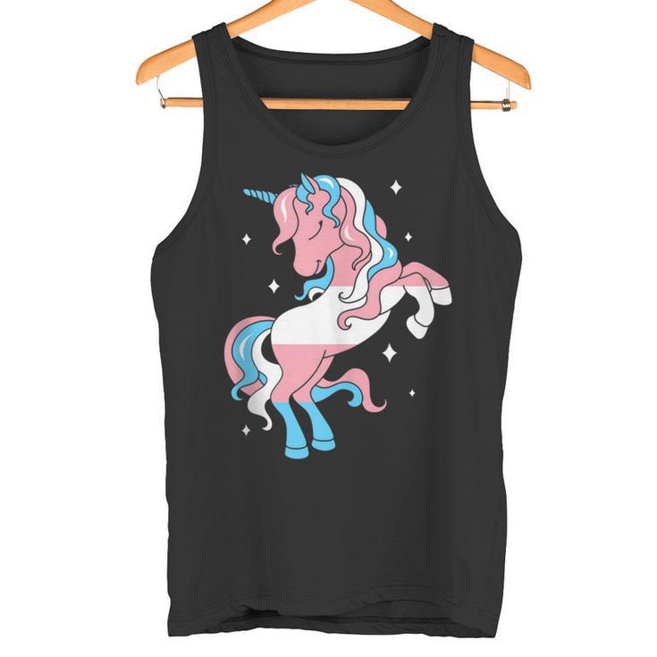 Transgender Unicorn Trans Pride Flag LGBTQ Gender Equality Tank Top ...
