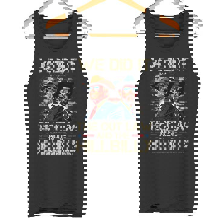 Trump Vance 2024 Outlaw & Hillbilly We Did It Team Garbage Tank Top ...