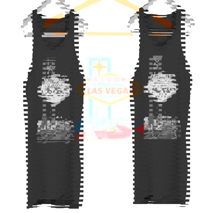Welcome To Las Vegas Racing One Race Car Strip Formula Track Tank Top ...