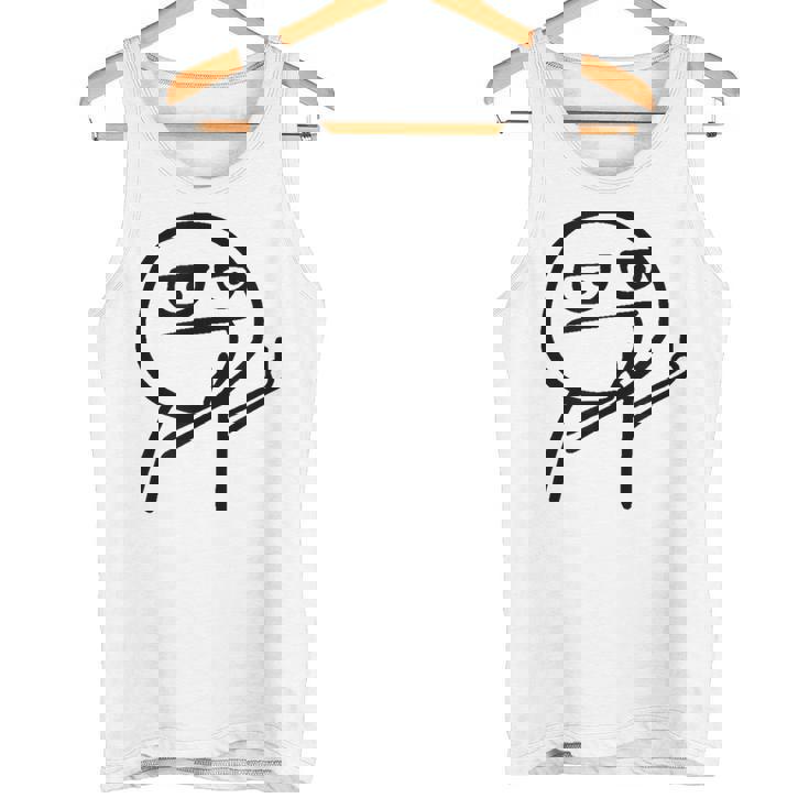 Bad Stick Figure Shows Middle Finger Man T-Shirt Tank Top - Monsterry