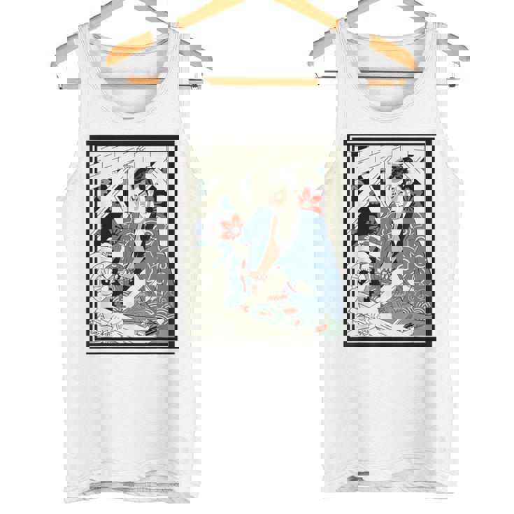 Carpenter Japanese Samurai Warrior Armor Sword Fighter Mask Tank Top ...