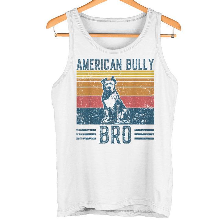 Dog American Bully Bro Vintage American Bully Bro Tank Top - Monsterry