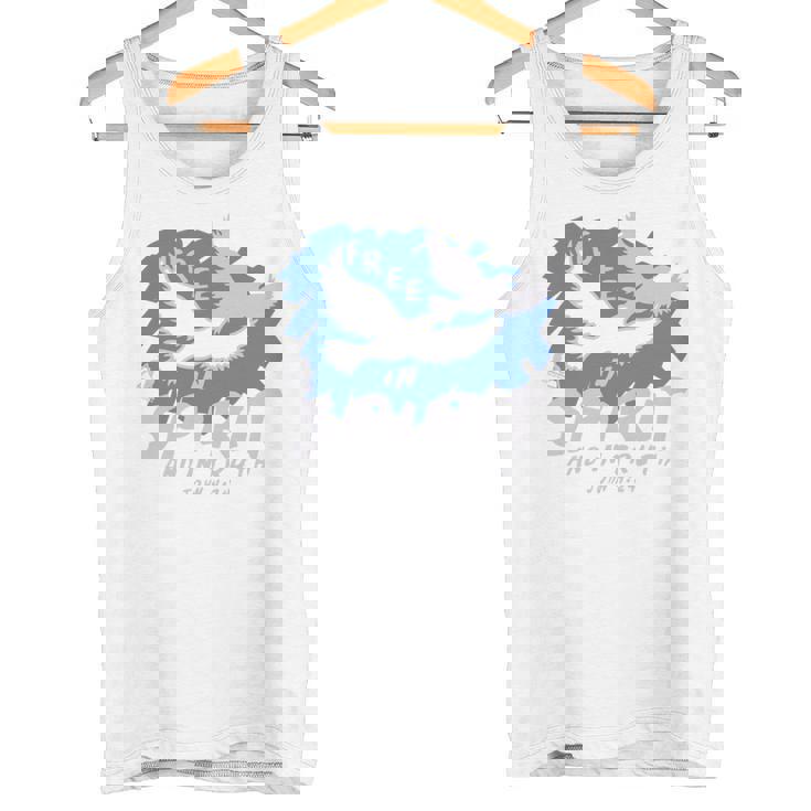 FREE IN SPIRIT Holy Spirit Dove Christian Inspired Tank Top - Monsterry