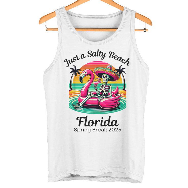 Just A Salty Beach Florida Spring Break 2025 Tank Top - Monsterry