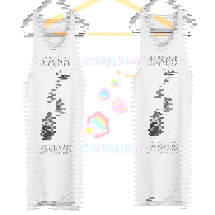 Techno 90s Acid House 70s 80s Raver Drop Acid Not Bombs Tank Top ...