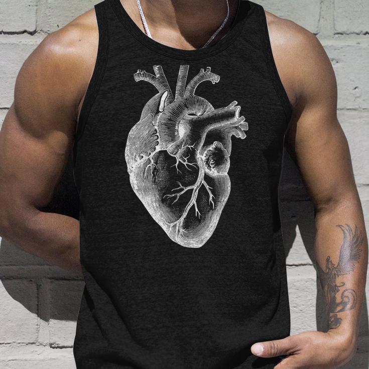 Anatomical Human Heart Medical Doctor Gift Heart Anatomy Tank Top Tank ...