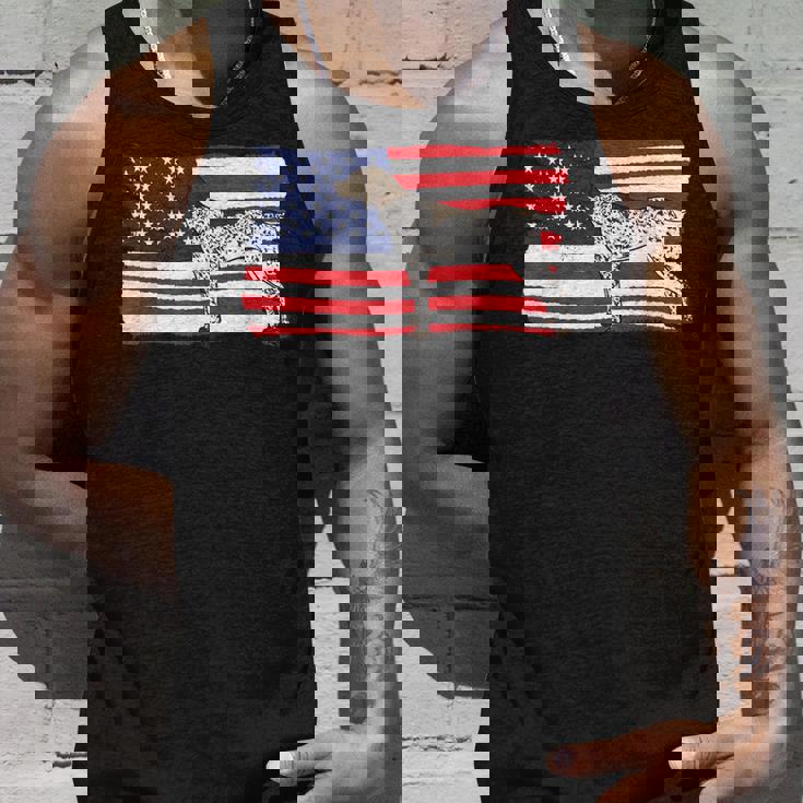 German Shorthaired Pointer Patriotic American Flag GSP Dog Tank Top ...