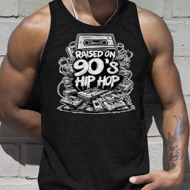 RAISED ON 90s HIP HOP Anniversary Cassette Tape Graffiti Rap Tank Top ...