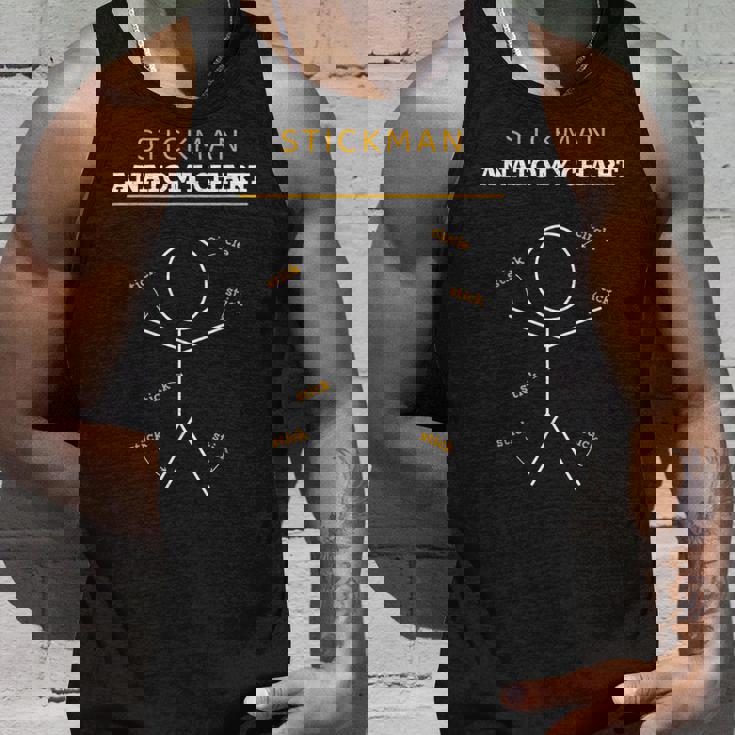 Stick Figures Anatomy Chart Anatomist Stickman Anatomy Tank Top ...