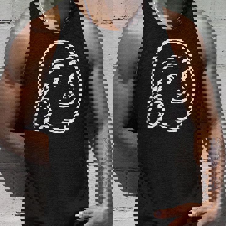 Think Thinking Face Meme Graphics With Hand Gesture Tank Top - Monsterry