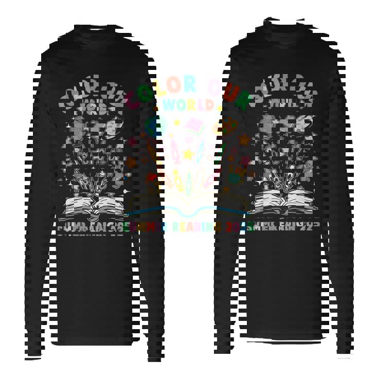 Color Our World Summer Reading 2025 Librarian T-Shirt | Mazezy