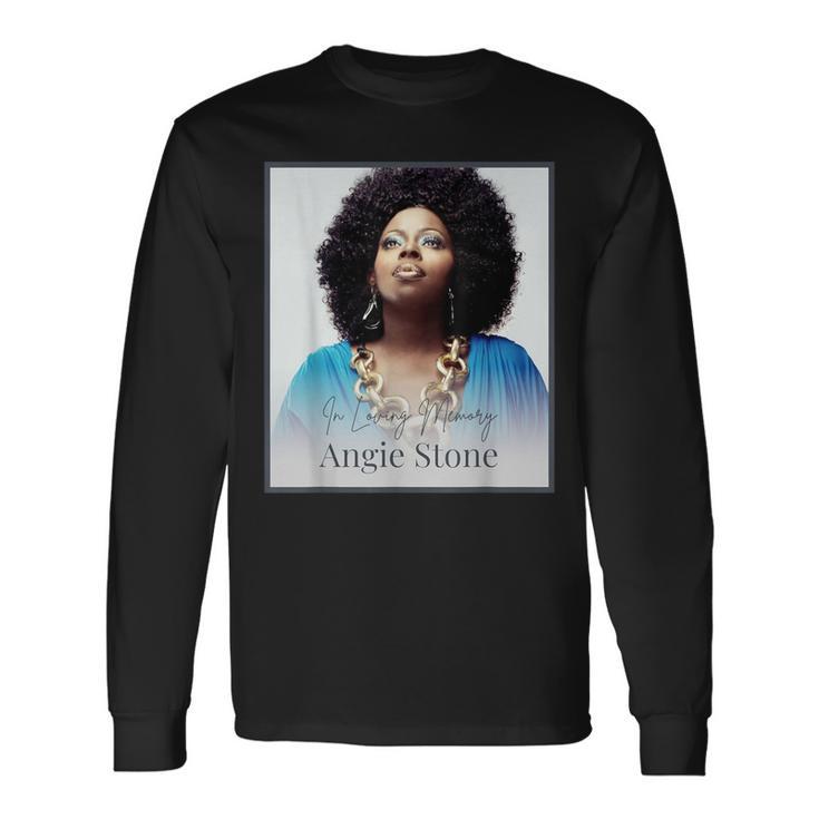 Stone In Memory Angie 1961 2025 Tribute Long Sleeve T-Shirt - Monsterry