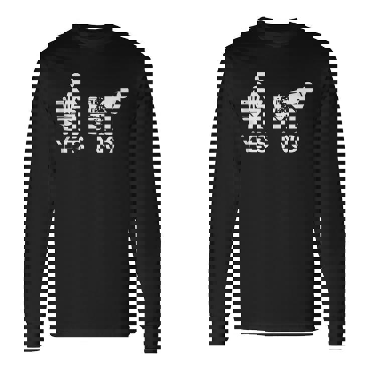 YesNo Pooping Etiquette Restroom Sign Bathroom Poop Tank Top Long ...