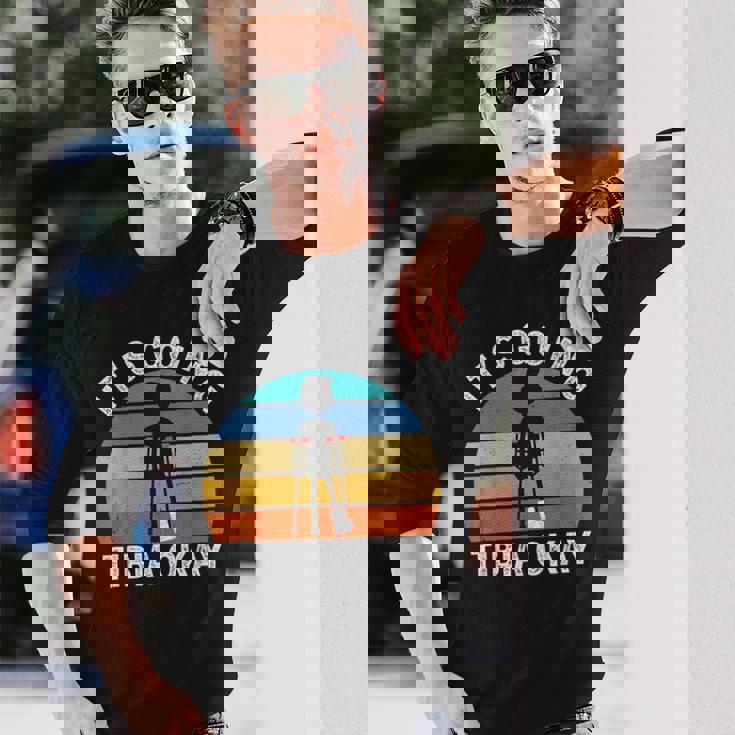 Retro Broken Leg It's Going Tibia Okay Human Bone Anatomy Long Sleeve T ...