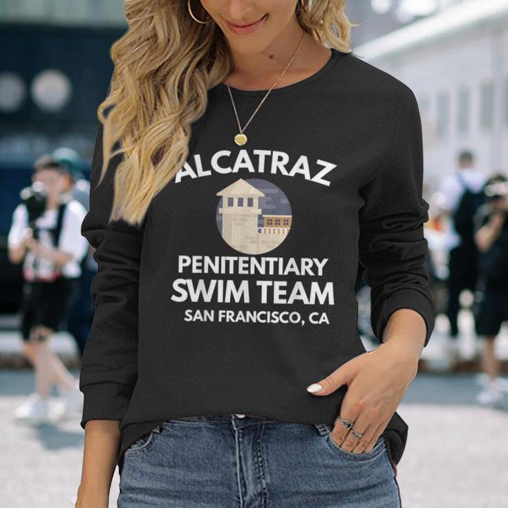 Alcatraz Penitentiary Swim Team San Francisco Long Sleeve T-Shirt ...