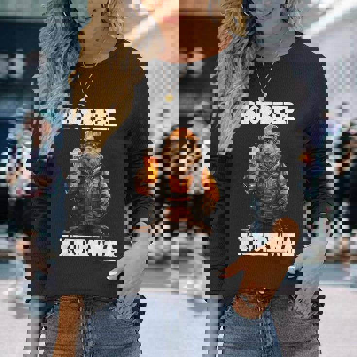 Bober Bobr BóBr Beaver Kurwa Meme Retro Memes Long Sleeve T-Shirt ...