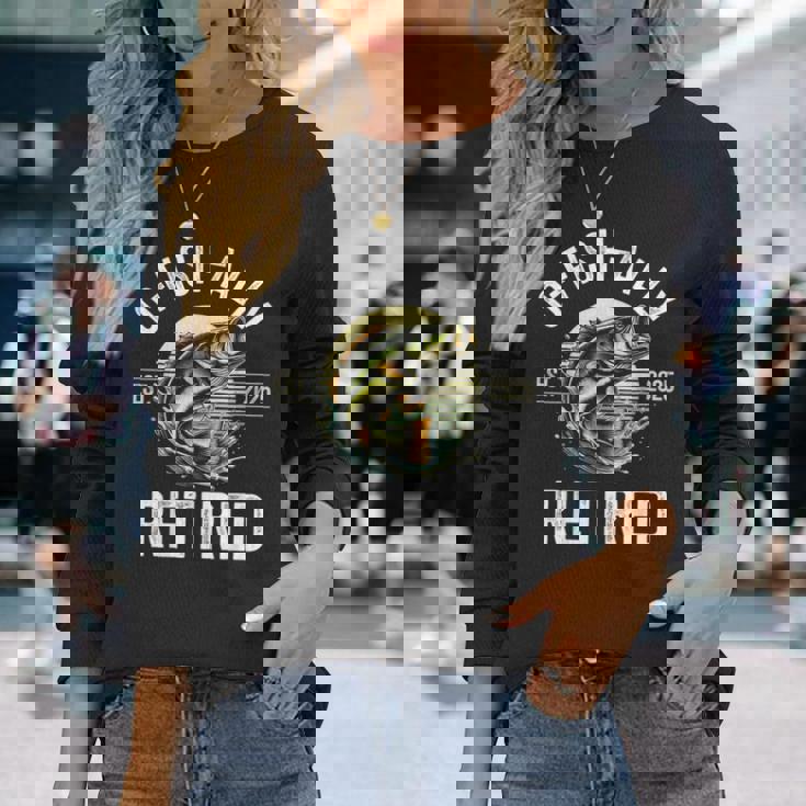 O-Fish-Ally Retired 2025 For Fisherman Fishing Retirement Long Sleeve T ...