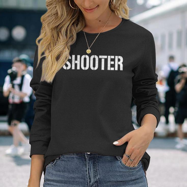 SHOOTER CATAPULT OFFICER AIRCRAFT CARRIER Long Sleeve T-Shirt - Monsterry