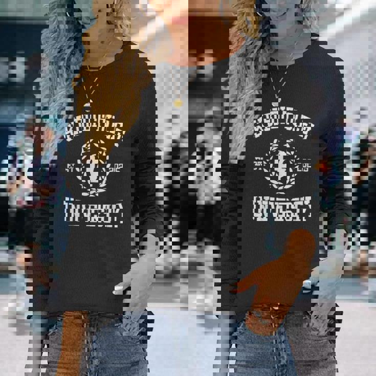 Skibidi Toilet University 2025 Skibidi Meme Gen Alpha Long Sleeve T ...