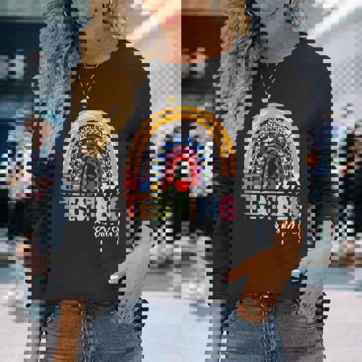 Testing Squad Test Day Teacher Testing For Teachers Long Sleeve T-Shirt ...