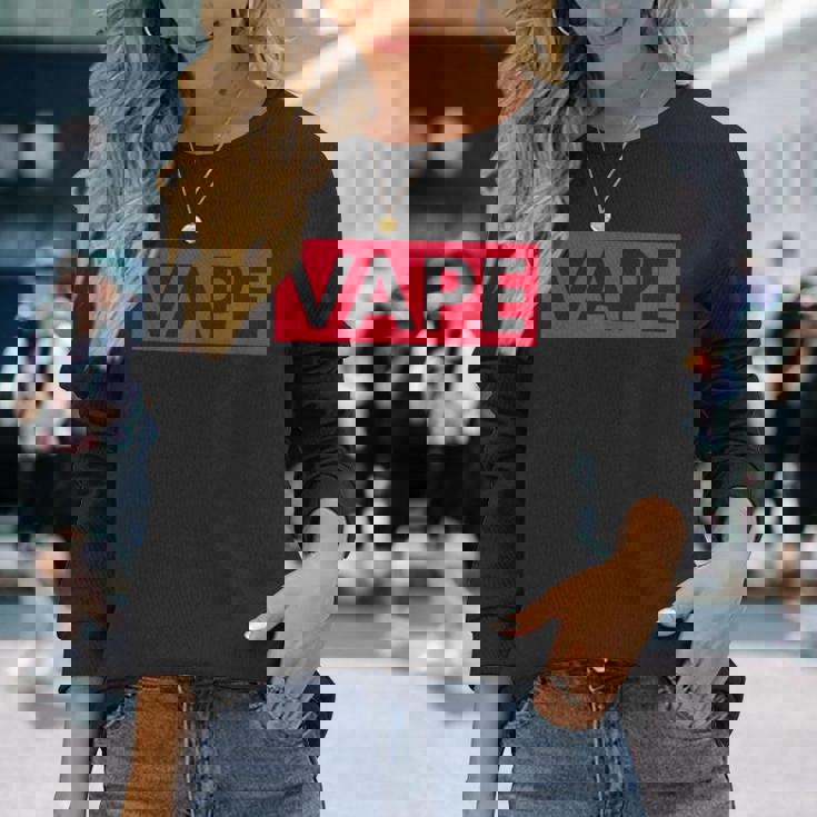 Vape Vaping Vaporizer Vapor Cloud Chasing Long Sleeve T-Shirt - Monsterry