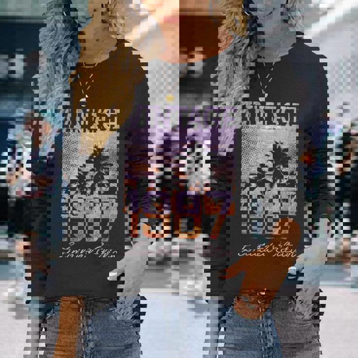 Vintage 1987 Limited Edition 37 Year Old 37th Birthday Long Sleeve T-Shirt - Monsterry