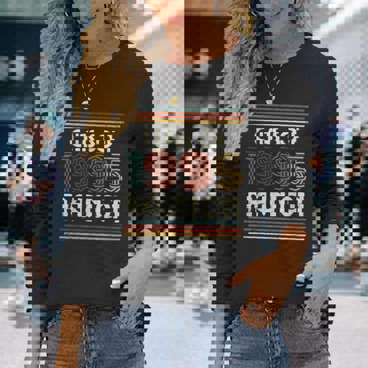 Vintage Class Of 1995 Reunion 30Th Graduation Classmate Long Sleeve T ...