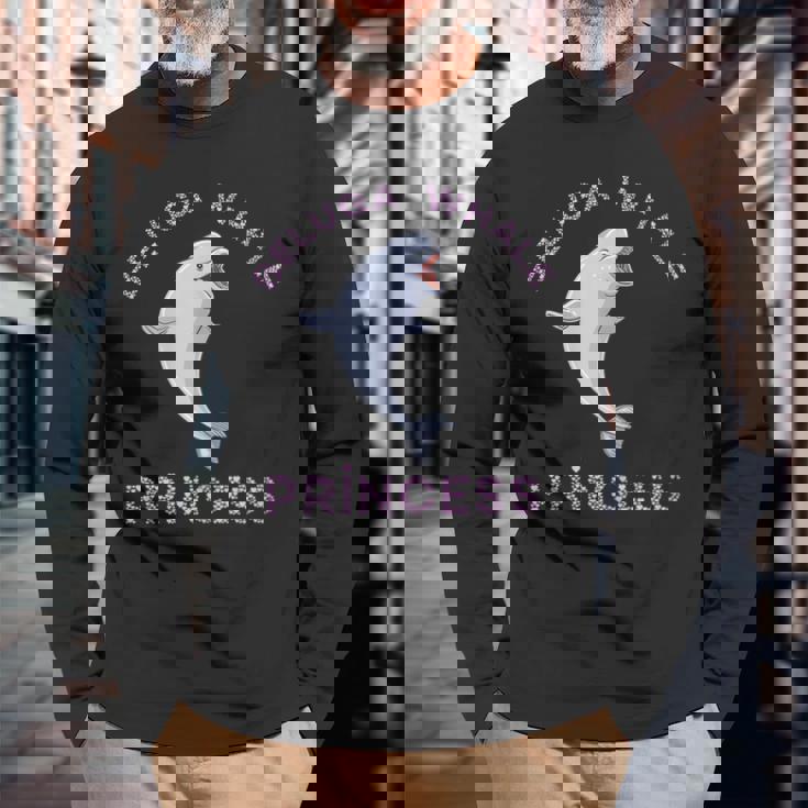 Beluga Whale Princess Whale Arctic Ocean Mammals Long Sleeve T-Shirt ...