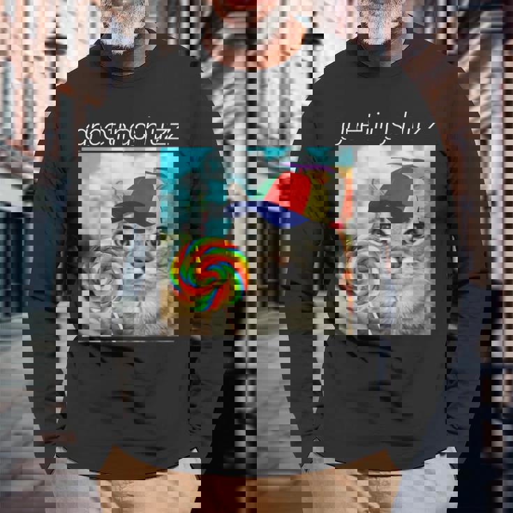 Greetings Huzz Gen Z Gen Alpha Slang Meme Long Sleeve T-Shirt - Monsterry