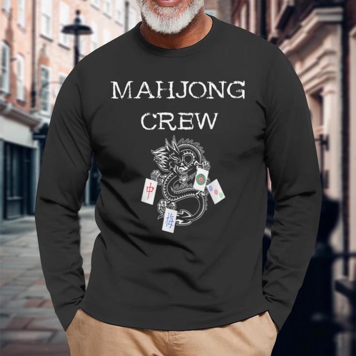 Mahjong Crew Mah Jongg Squad Team Chinese Game Set Group Long Sleeve T ...