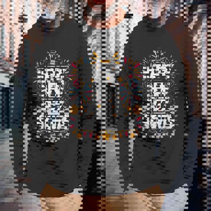 New Years Rizz Sigmas Party 2025 Gen Alpha Fireworks Long Sleeve T ...