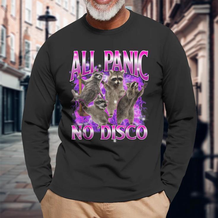 All Panic No Disco Raccoon Meme Ironic Goofy Ahh Meme Long Sleeve T ...