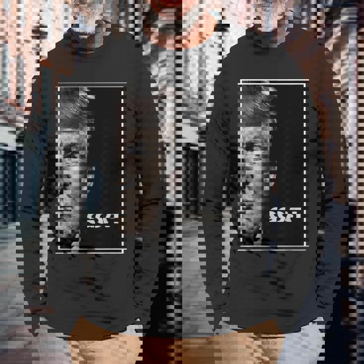 President Trump Inauguration 2025 Victory Souvenir GOAT Long Sleeve T ...