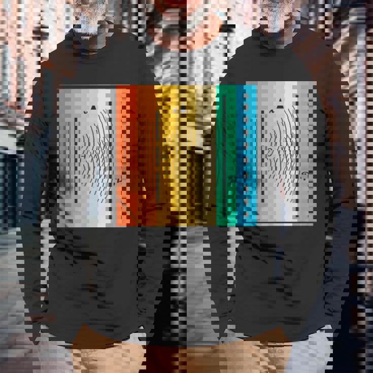 Retro Quantum Physics Quantum Double Slit Experiment Long Sleeve T ...