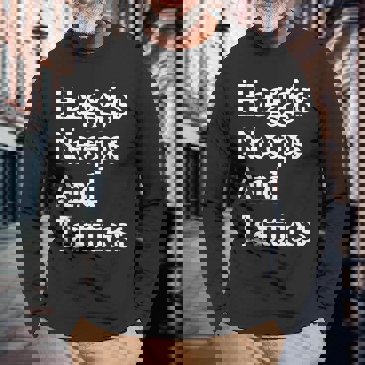 Robert Burns Night Haggis Neeps Tatties Scottish Long Sleeve T-Shirt ...