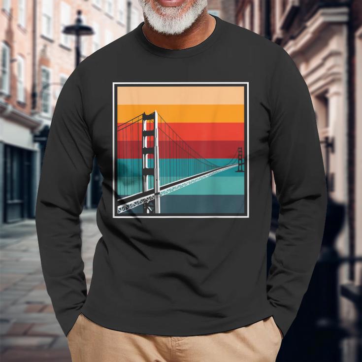 San Francisco Suspension Bridge Golden Gate Bridge Long Sleeve T-Shirt ...