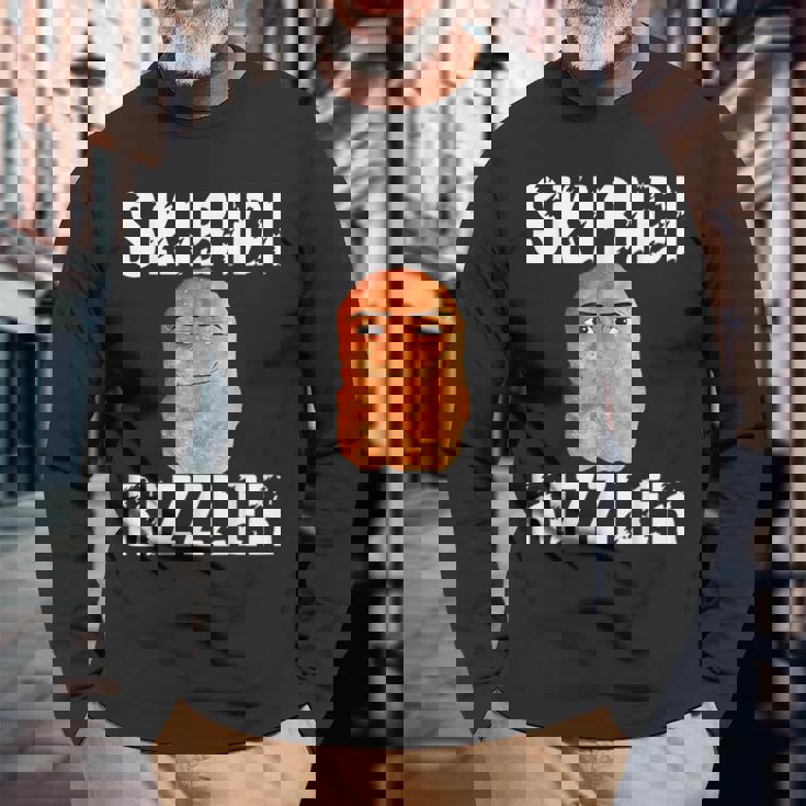 Skibidi Rizzler Brainrot Rizz Meme Long Sleeve T-Shirt - Monsterry