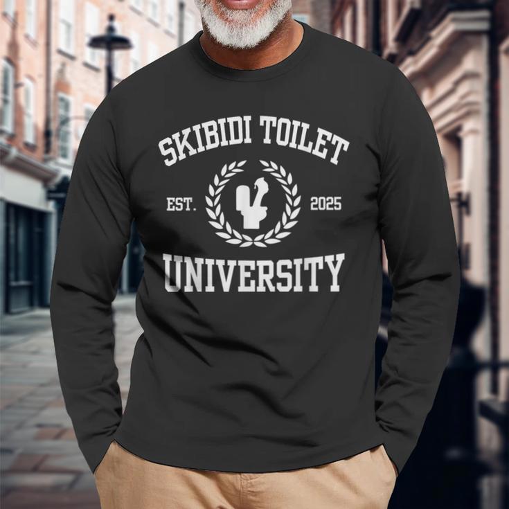 Skibidi Toilet University 2025 Skibidi Meme Gen Alpha Long Sleeve T ...