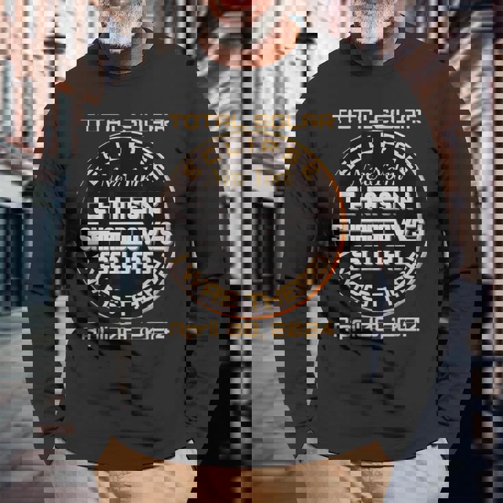 Solar Eclipse New York 2024 Chasing Shadows Squad Merch Long Sleeve T ...