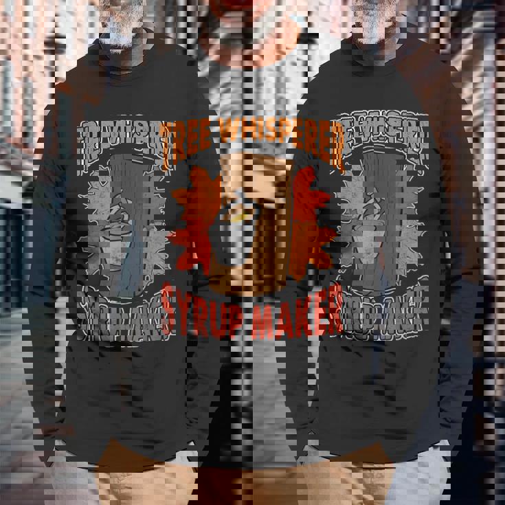 Syrup Maker Tree Sap National Maple Syrup Day Maple Tapping Long Sleeve ...