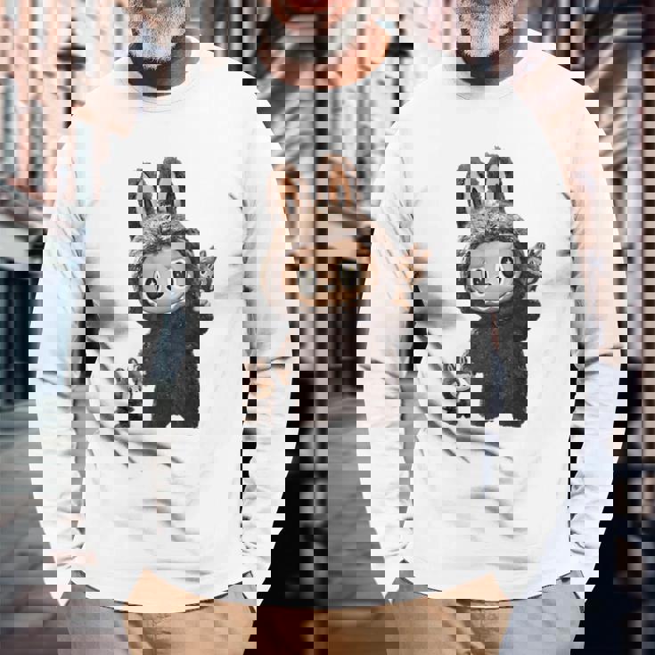 Labubu Cute Labubu The Monsters Brown Mem Costume Long Sleeve T-Shirt ...