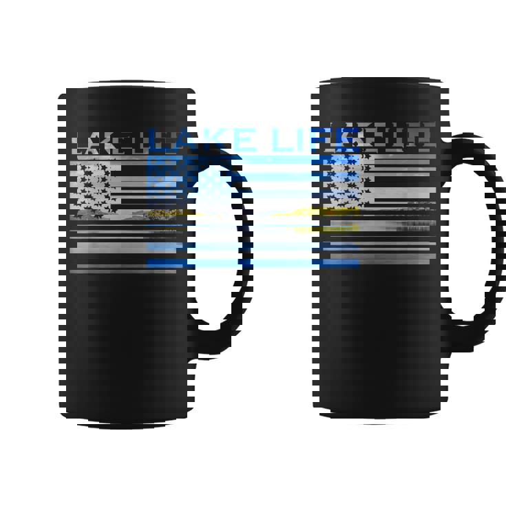 American Flag Patriot Fishing At The Lake This Is Lake Life Graphic ...