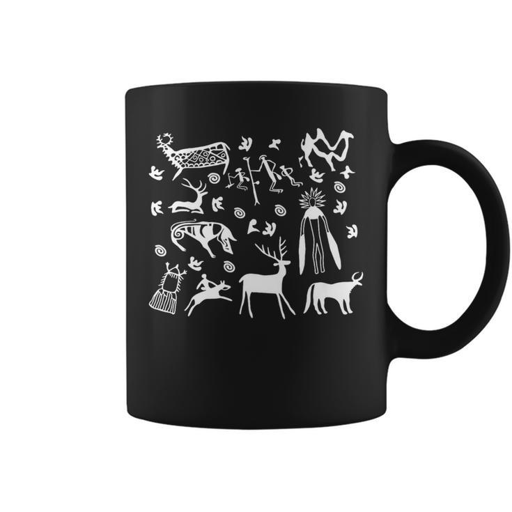 Archeology Pictograph Carving Engravings Art Stone Age Premium Graphic ...